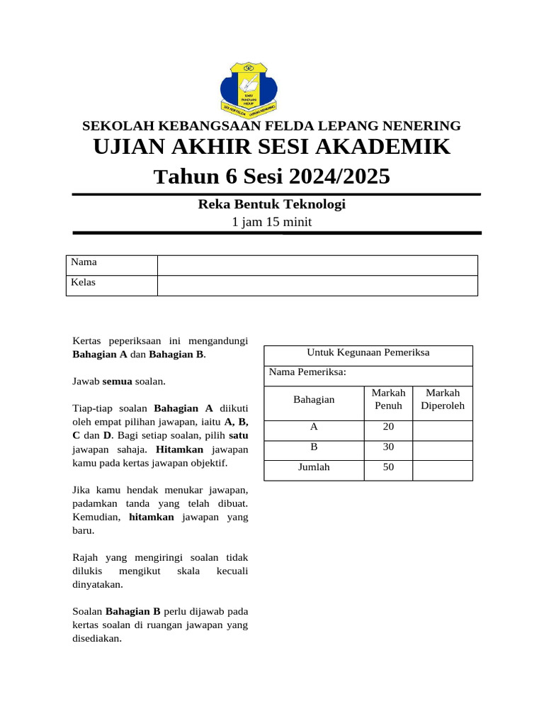 Muka Depan RBT | PDF