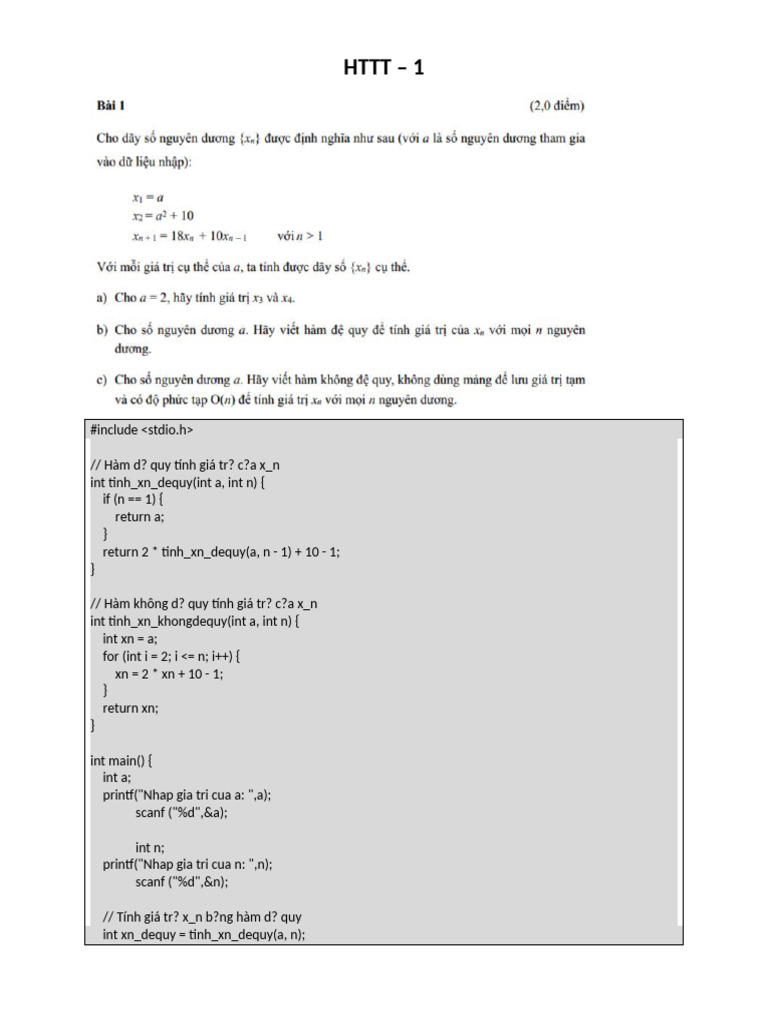 Baigiai HTTT 1 | PDF