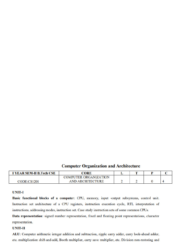 Computer Organization and Architecture - Presentation | PDF | Central Processing Unit | Computer ...