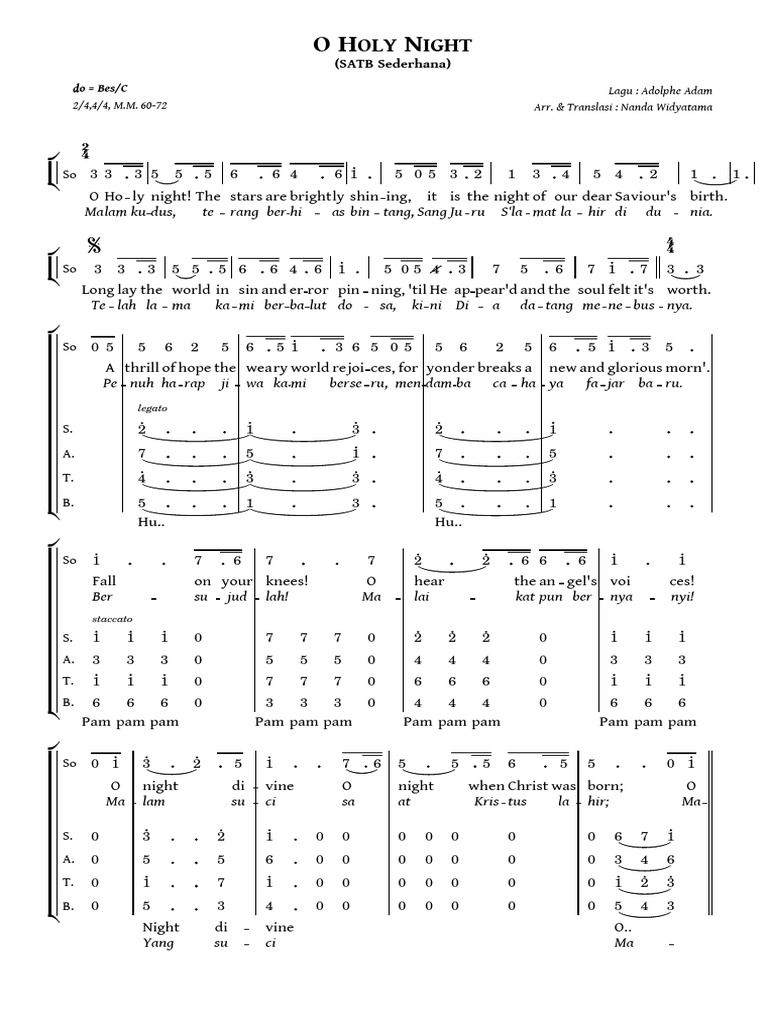 O Holy Night SATB | PDF