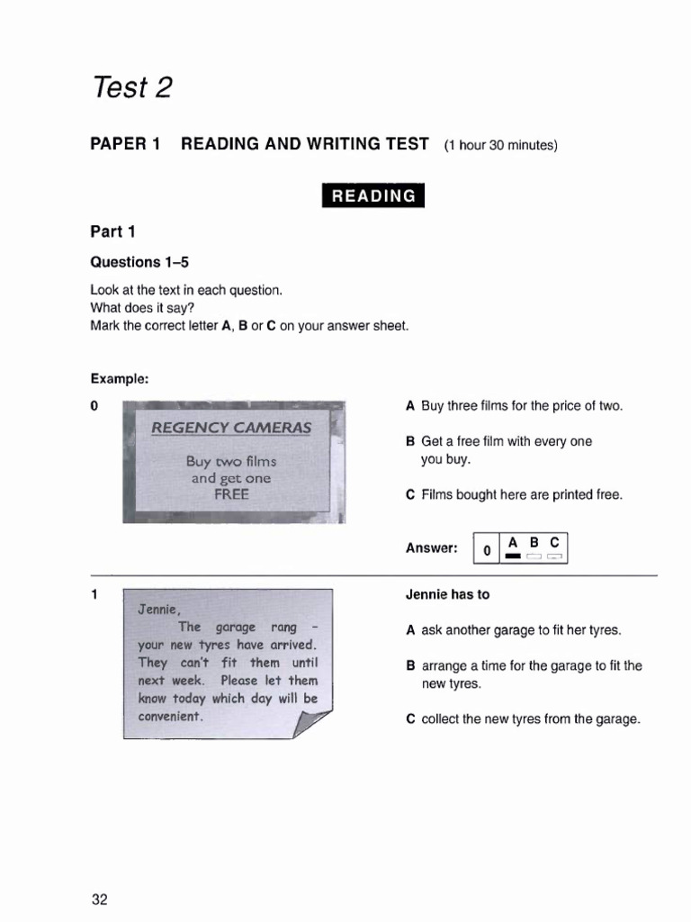 Pet5 - Test 2 | PDF