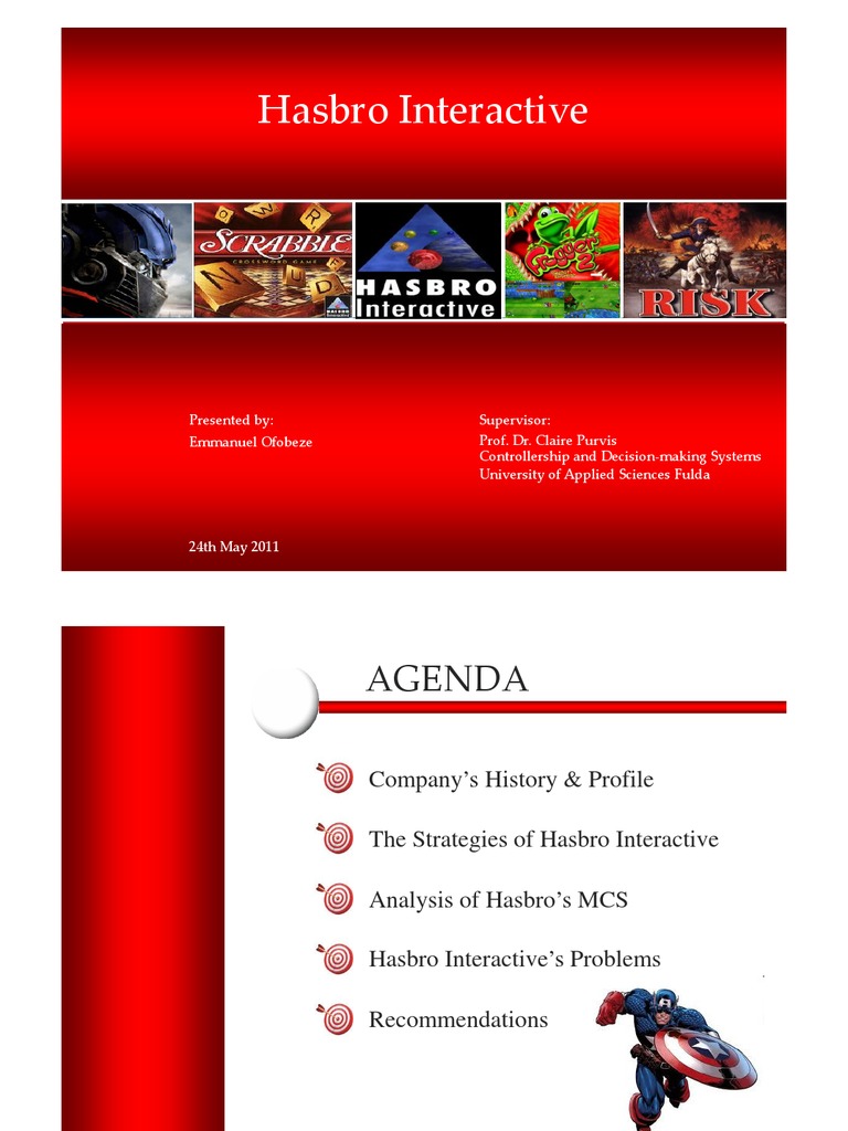 Hasbro Presentation Final Vers | PDF | Hasbro | Strategic Management