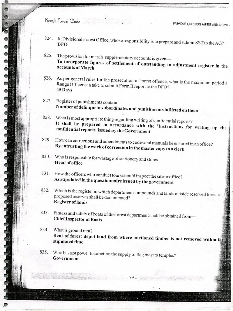 Forest Code Part 2 Note - 0001 | PDF