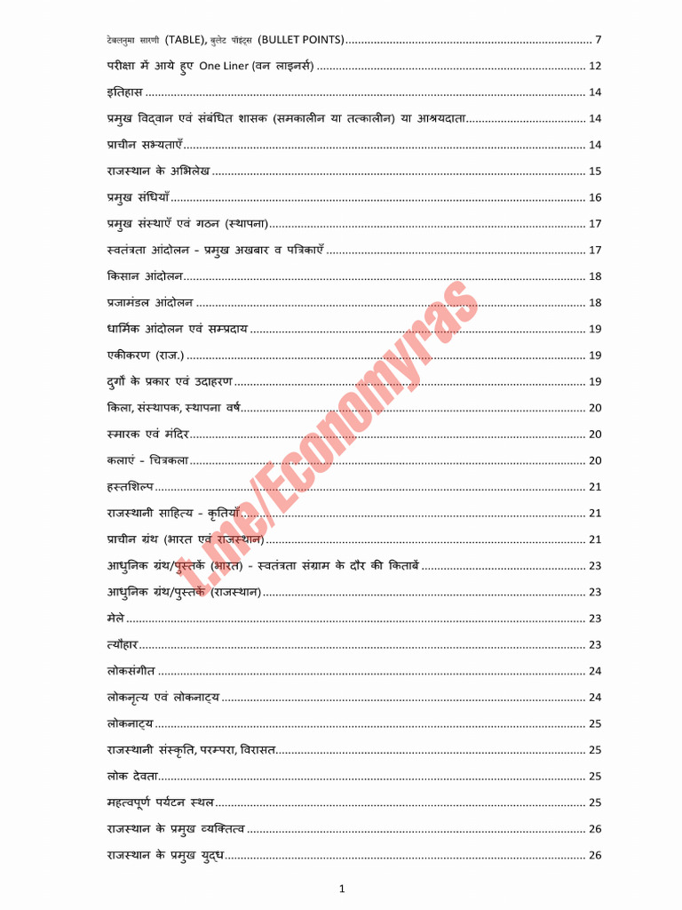 RAS Short Notes 50 Day Plan (Ratt Dalo) | PDF