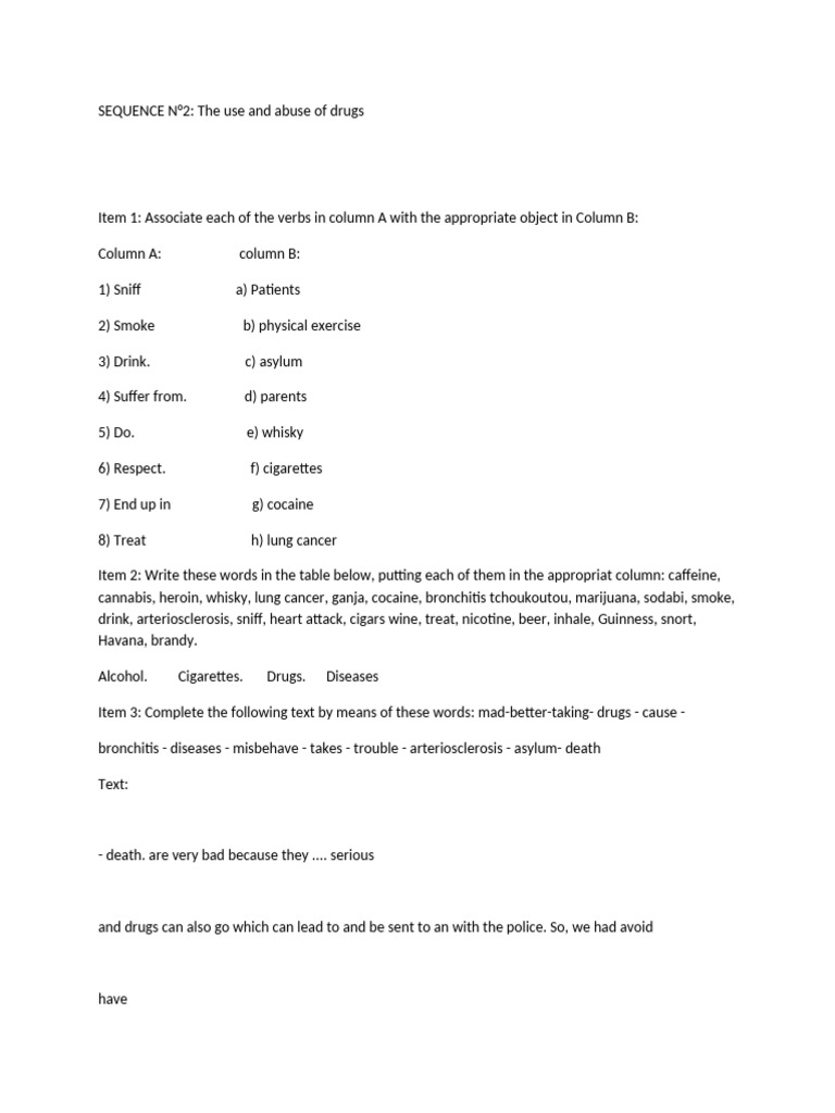 Understanding Drug Vocabulary | PDF | Self-Improvement | Science ...