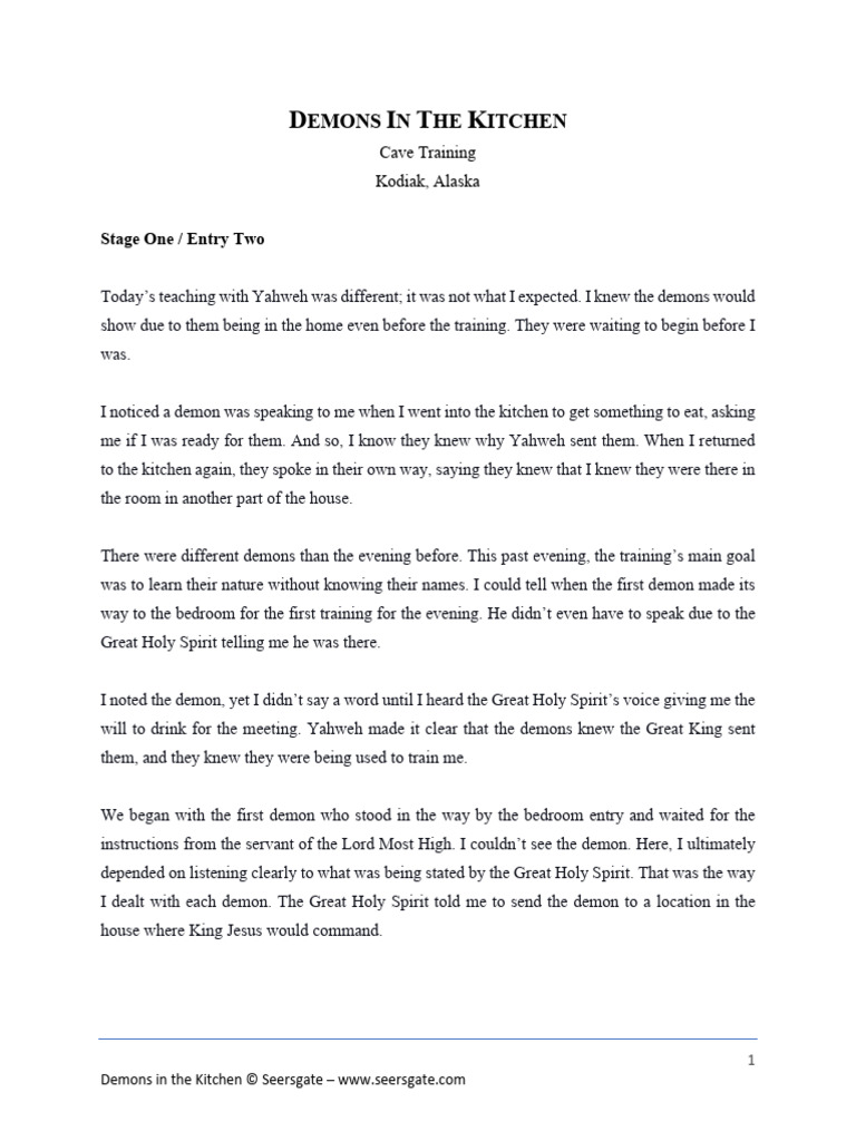 1-2-Demons in The Kitchen | PDF | Demons | Jesus