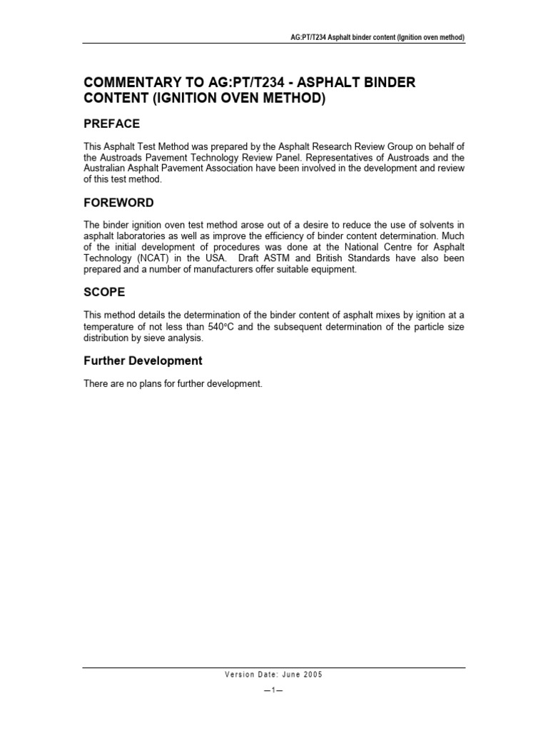 AGPT-T234-05 Ignition Oven | PDF | Combustion | Particle Size Distribution