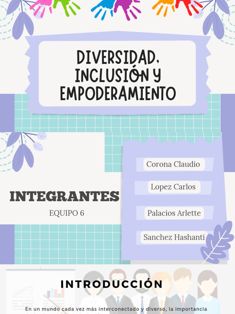 Diversidad, Inclusión y Empoderamiento PDF | PDF | Empoderamiento | Inclusión (Educación)