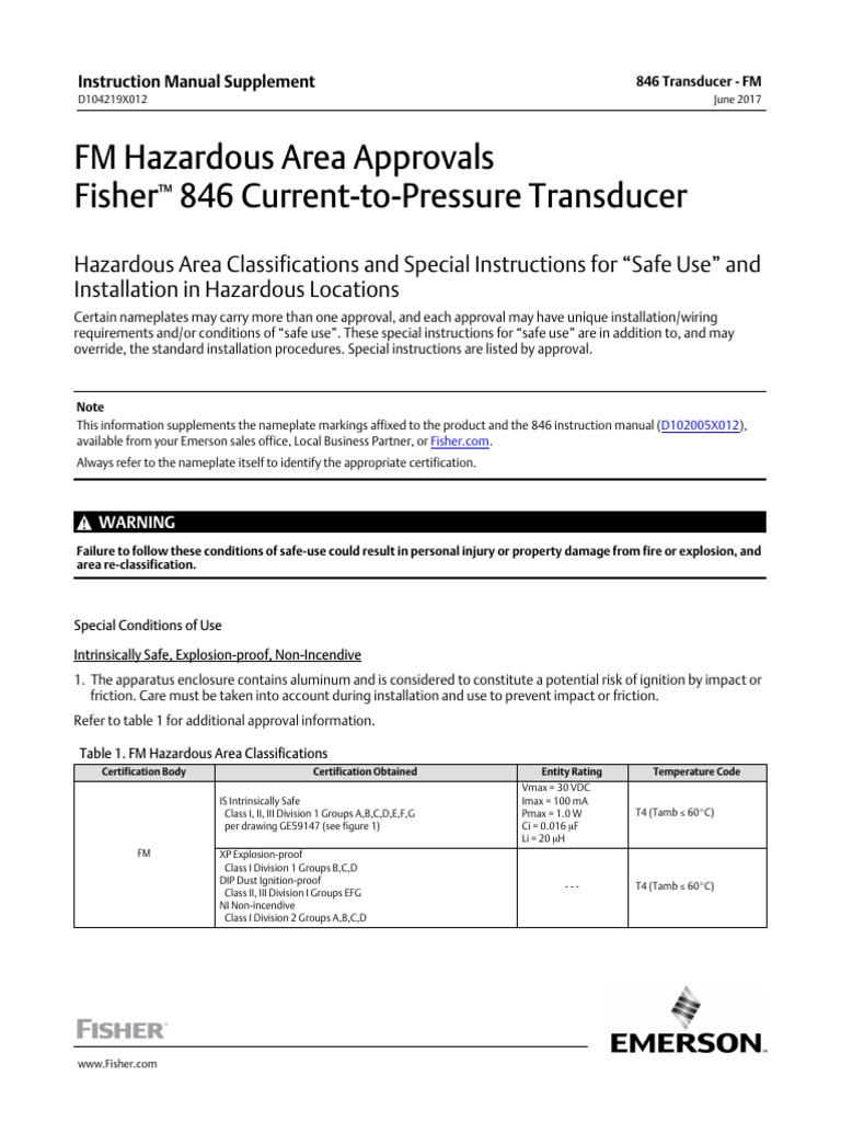 FM Approval For 3311& 846 | PDF | Safety | Occupational Safety And Health