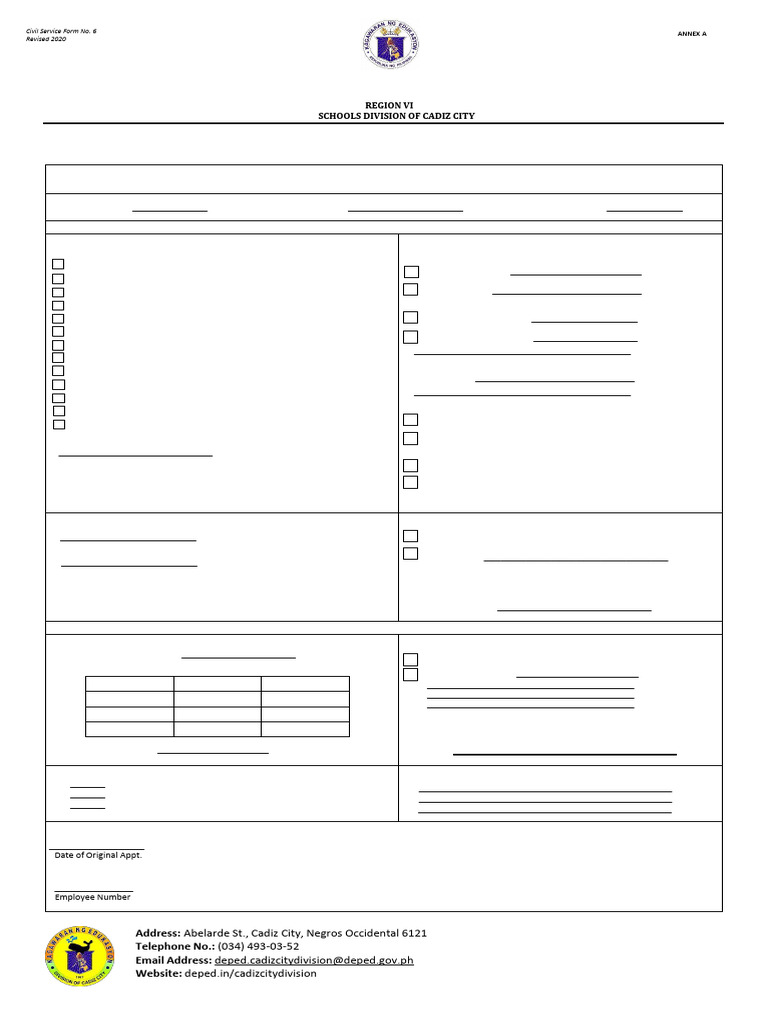 Form-6.-Revised-2020 (1) - Output | PDF | Parental Leave | Surgery