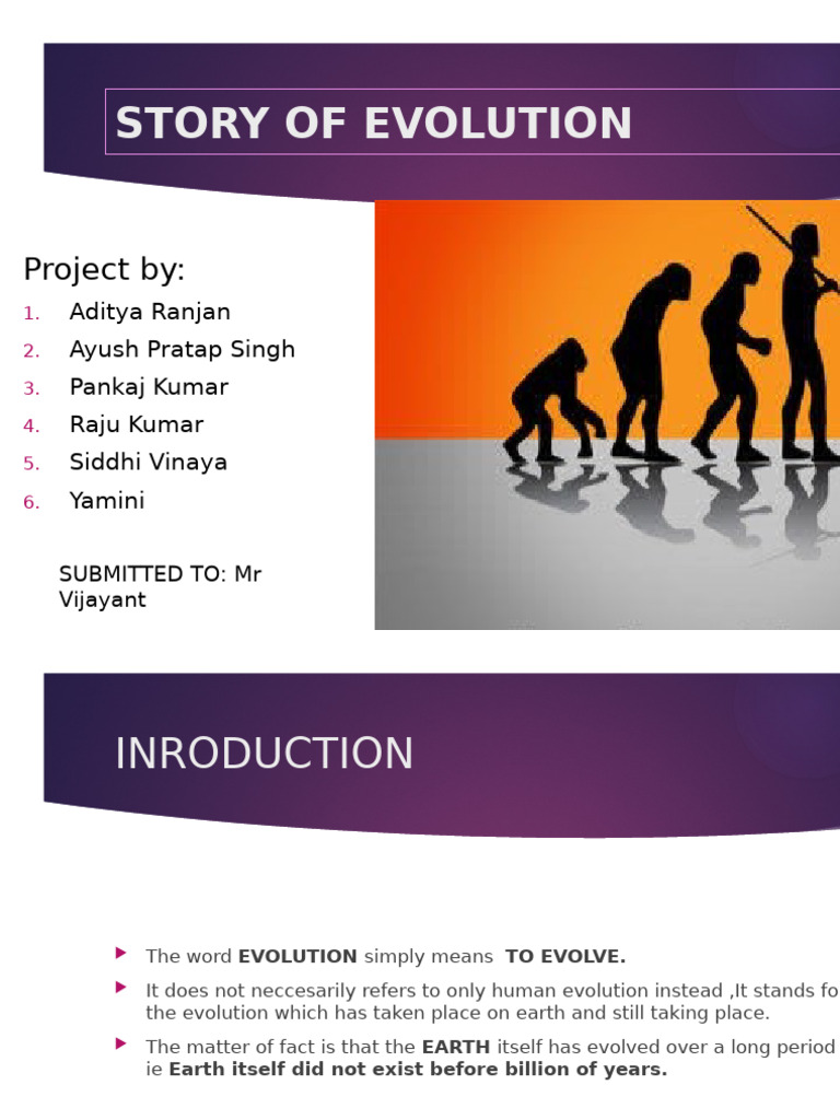Story of evolution | PDF | Homo | Universe