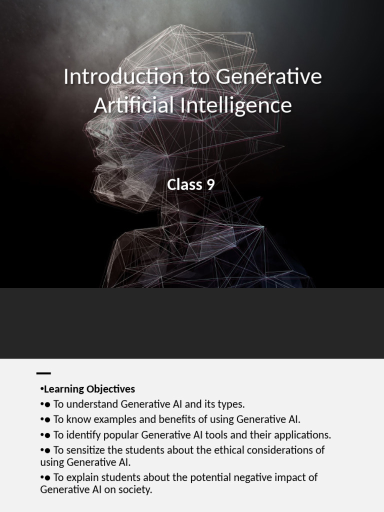 Generative AI Class9 Skill Education | PDF | Artificial Intelligence ...