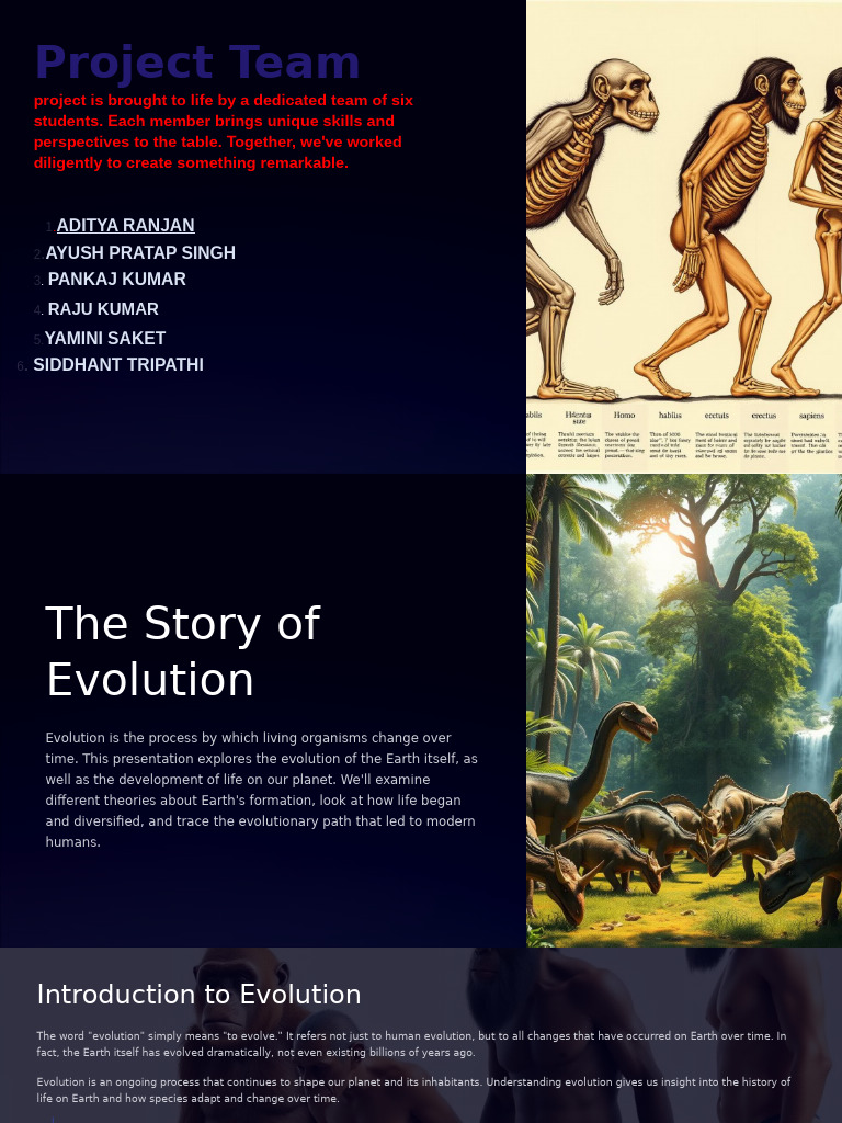 The-Story-of-Evolution Finnal | PDF | Evolution | Human Evolution