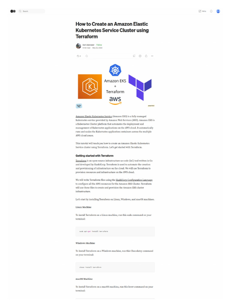 Aws Eks Terraform | PDF
