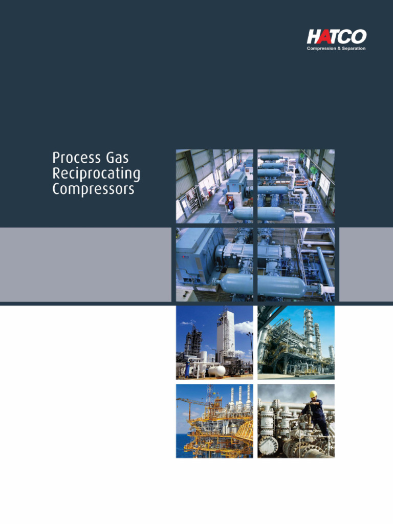 6-Process Gas Reciprocating Compressor | PDF