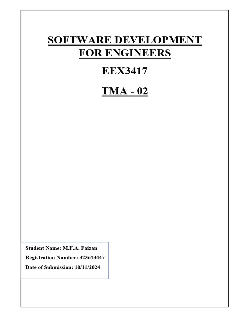 Tma02 Eex3417 | PDF | Computers