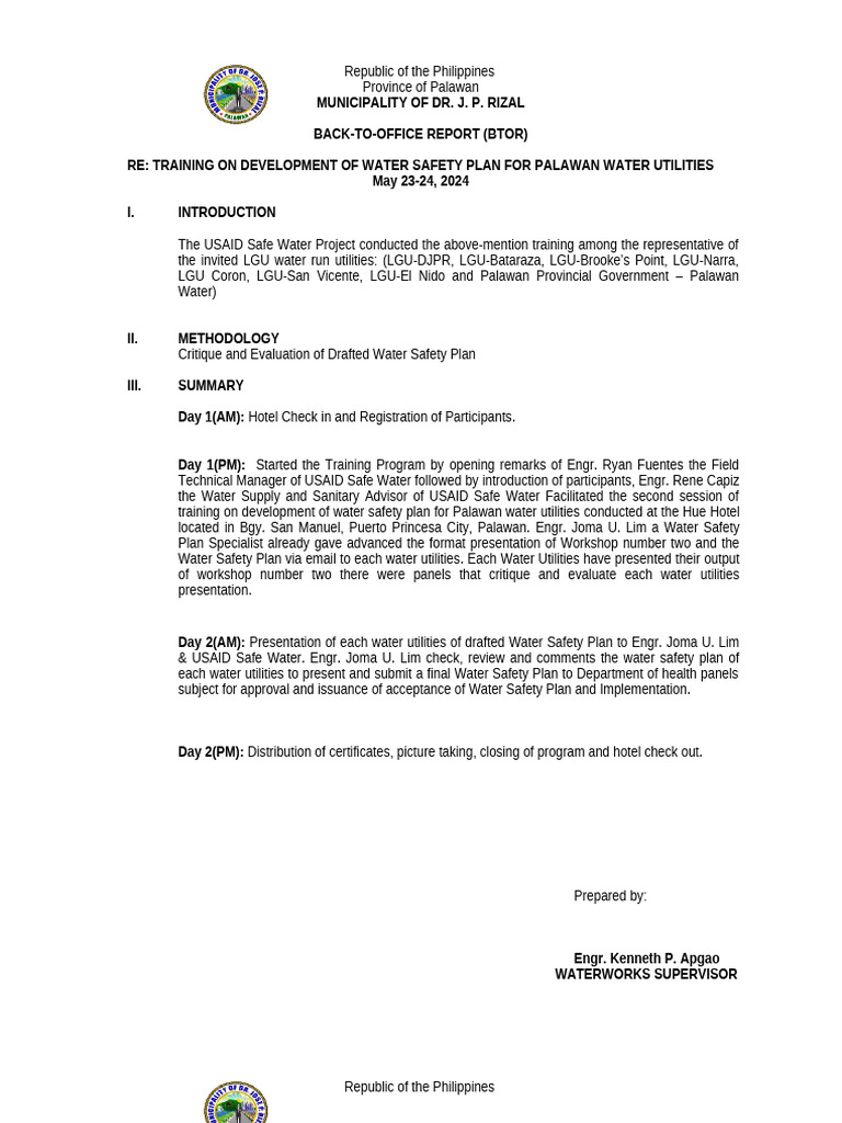 BTOR Engr. Ken | PDF | Philippines