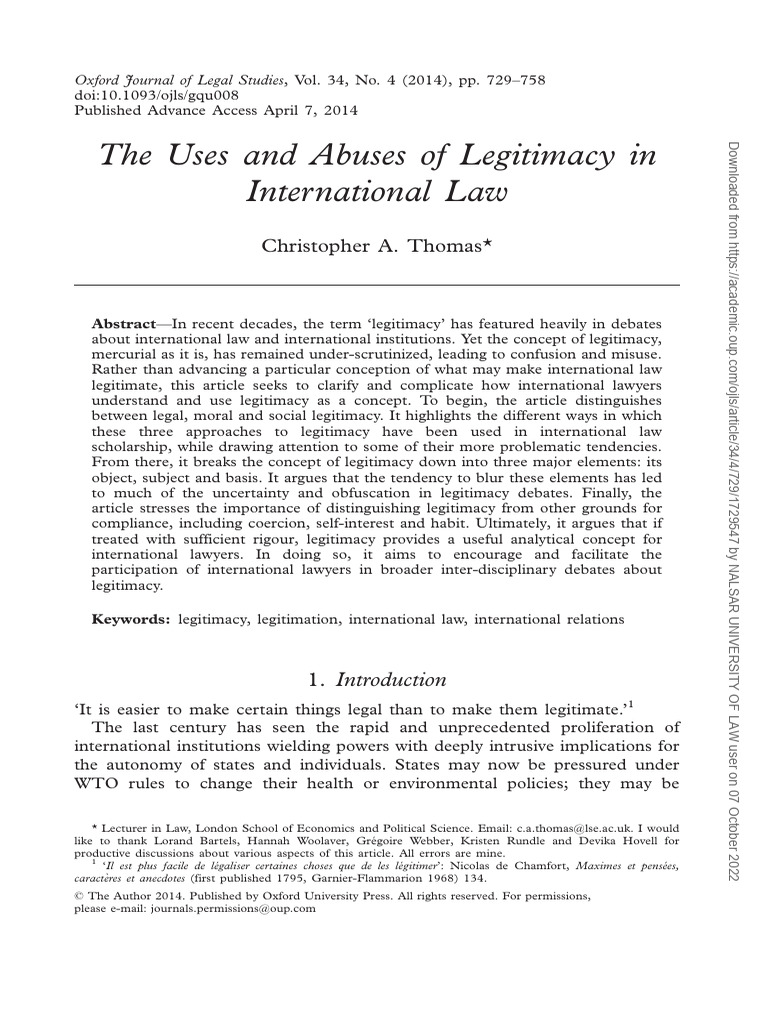 Uses and Abuses | PDF | Legitimacy (Political) | Jurisprudence