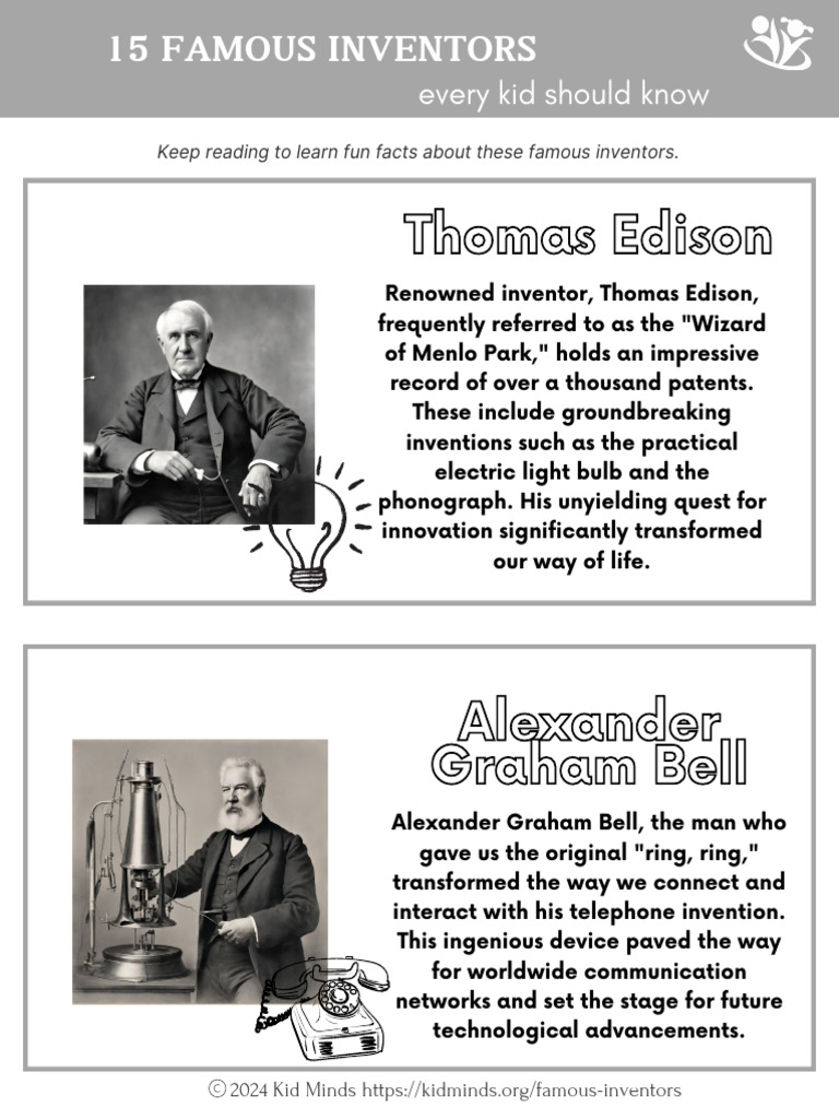 15 Famous Inventors | PDF | Invention | Wright Brothers