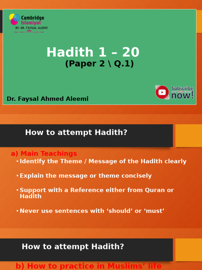 History of Hadith | PDF | Hadith | Muhammad