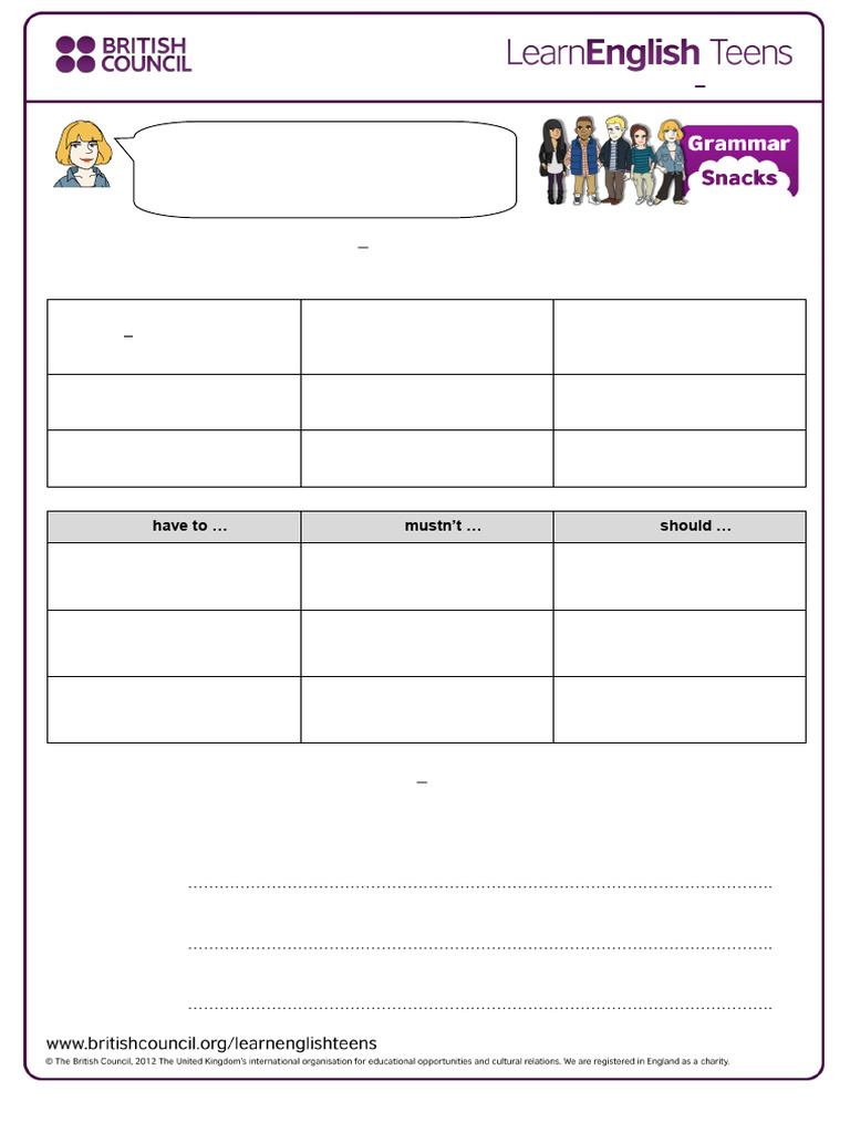Gs Must Have To Should - Exercises 2 | PDF