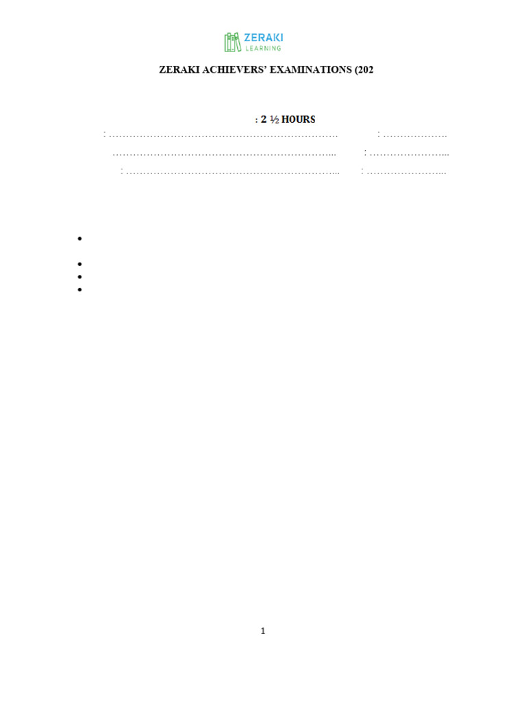 Form 2 History Term 3 Exam 2023 | PDF | Travel | History