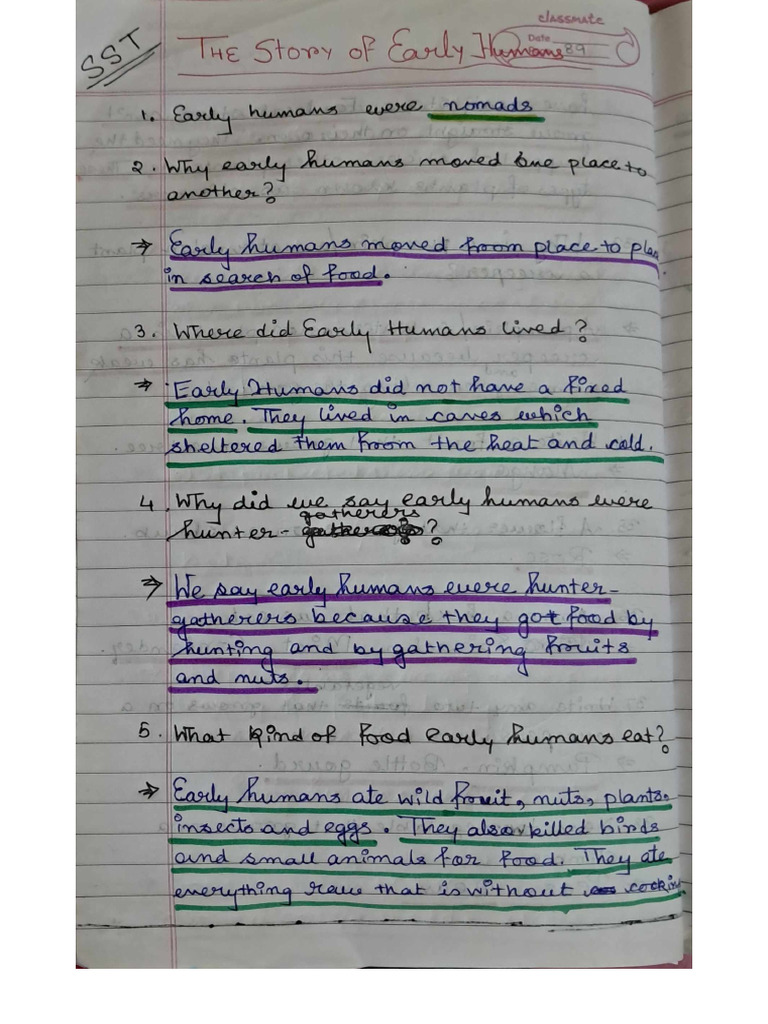 SST - The Story of Early Human | PDF