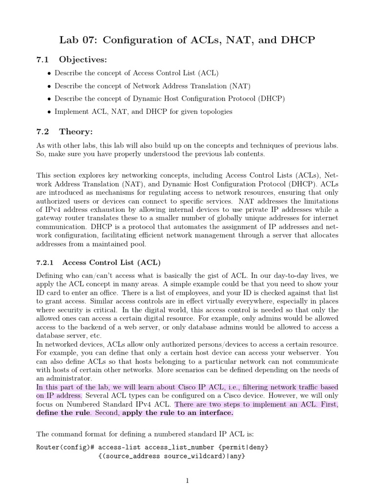 CSE 4512 Computer Networks-Lab 07 | PDF | Ip Address | Computer Network