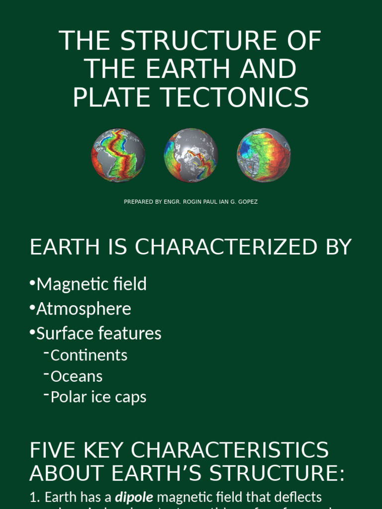 2.1 - The Structure of The Earth and Plate Tectonics | PDF | Earth ...