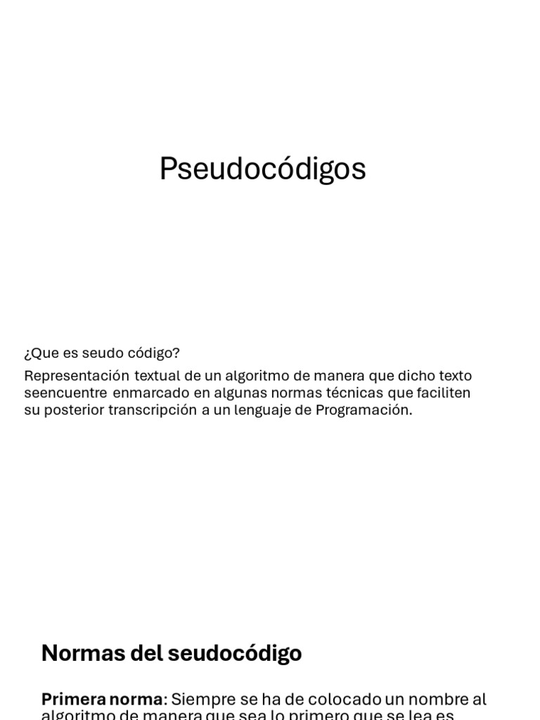 Pseudocódigo | PDF | Informática