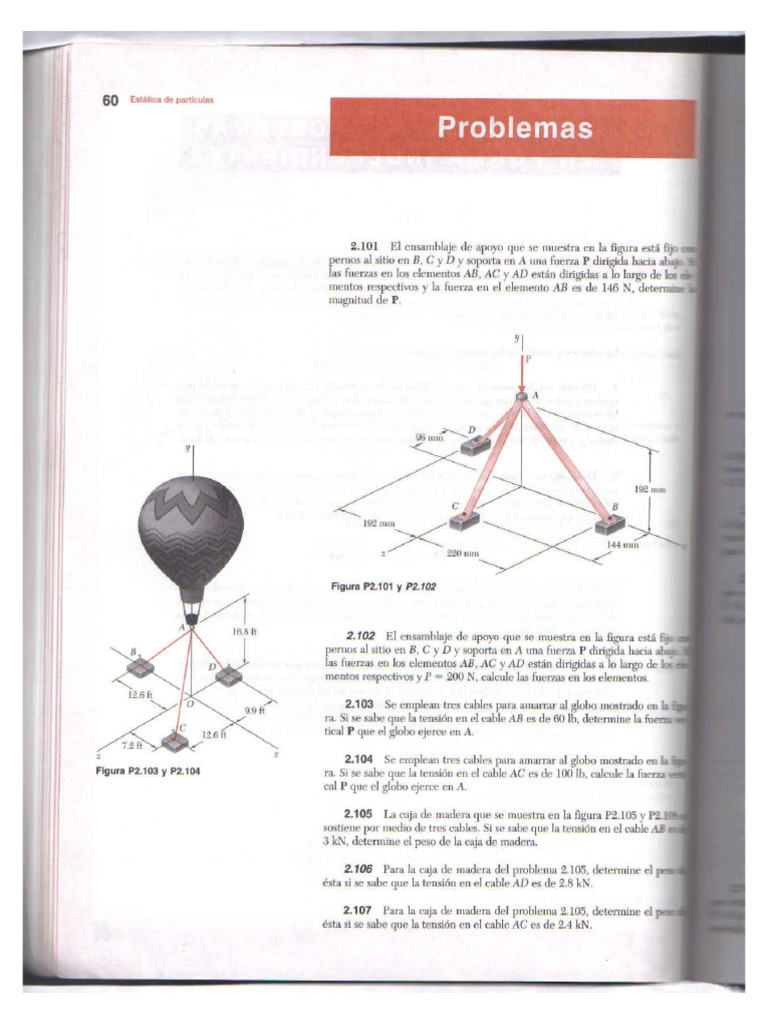 Problemario Estatica Tema 2-3d | PDF