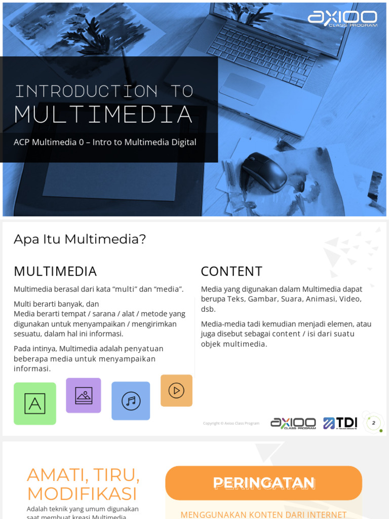 #1.1 Pengenalan Multimedia Digital, Hak-Cipta, Dan Aplikasi | PDF