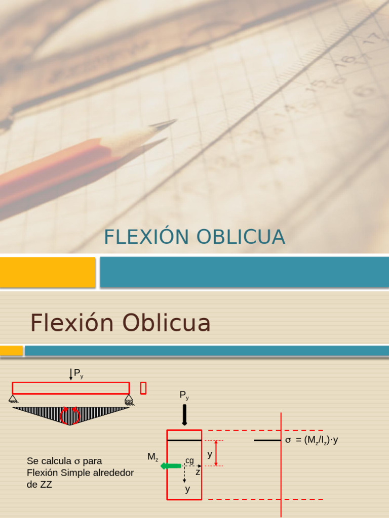 Flexión Oblicua | PDF | Doblar | Viga (Estructura)