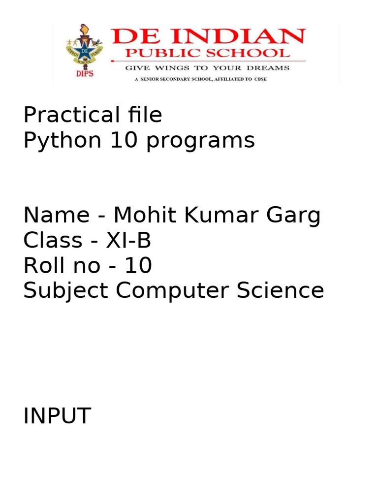 Practical File | PDF | Business | Computers
