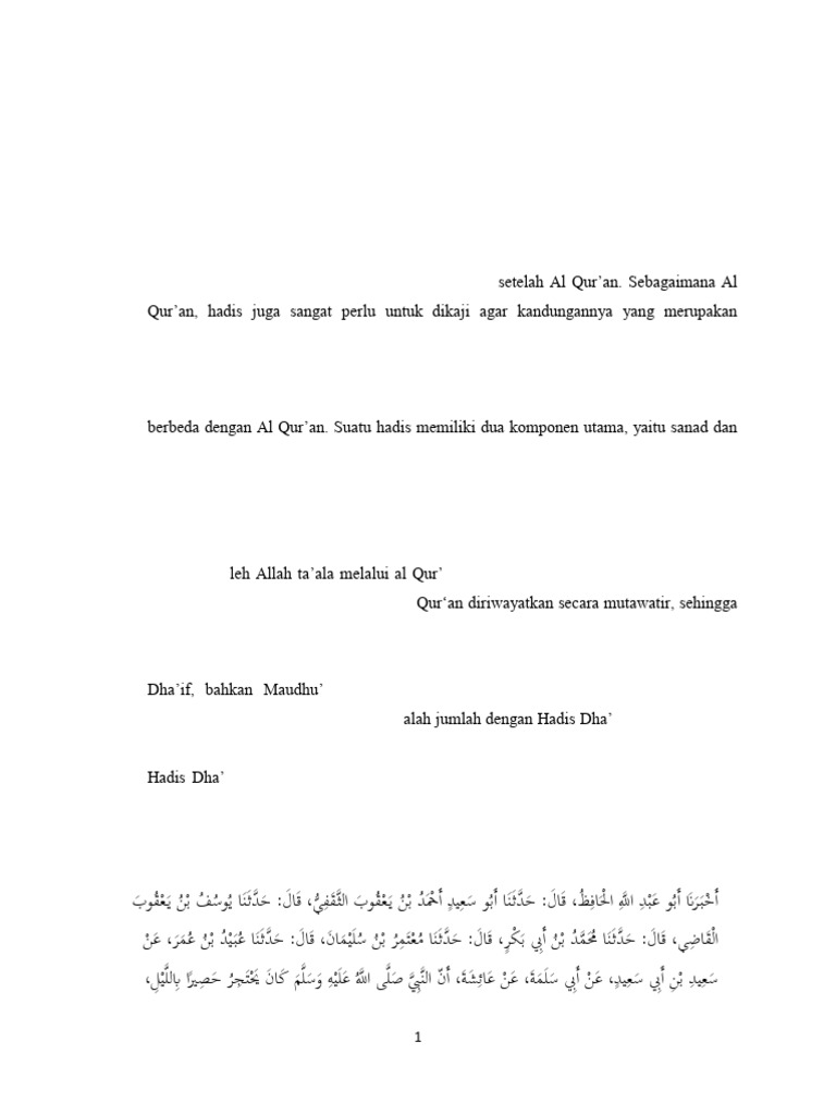 Penelitian Sanad Hadis | PDF