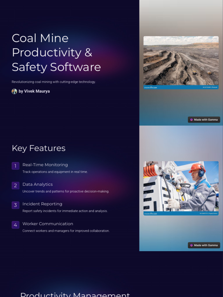Coal Mine Productivity and Safety Software | PDF