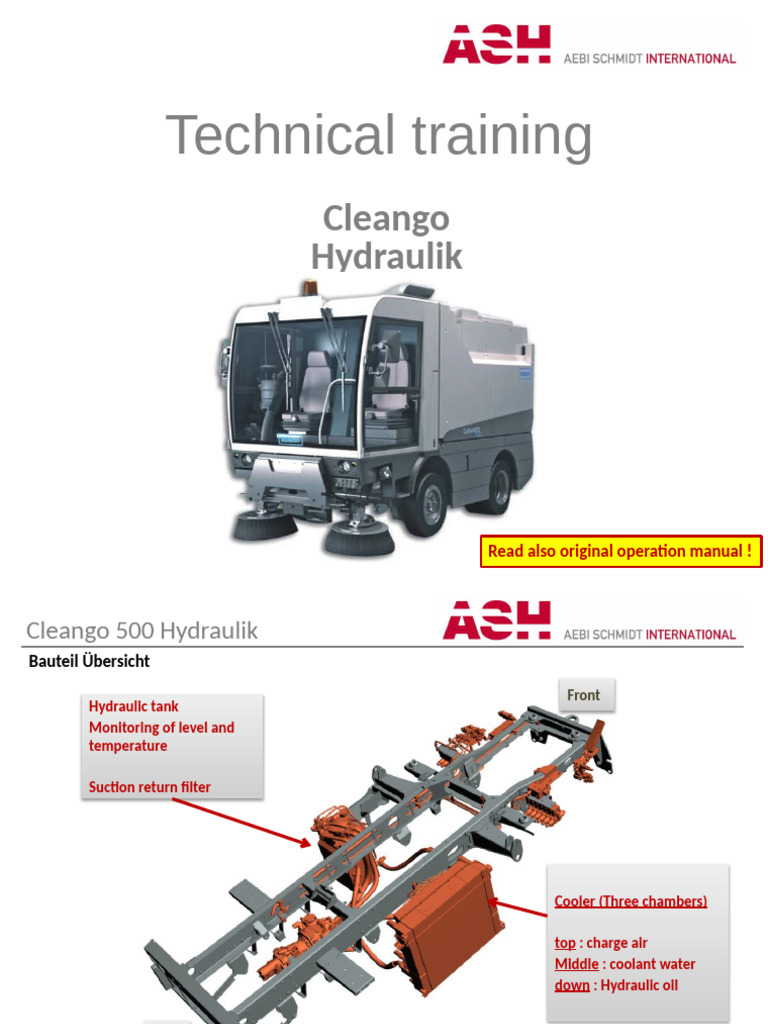 Cleango 500 E5 E6 Hydraulics | PDF | Pump | Motor Vehicle