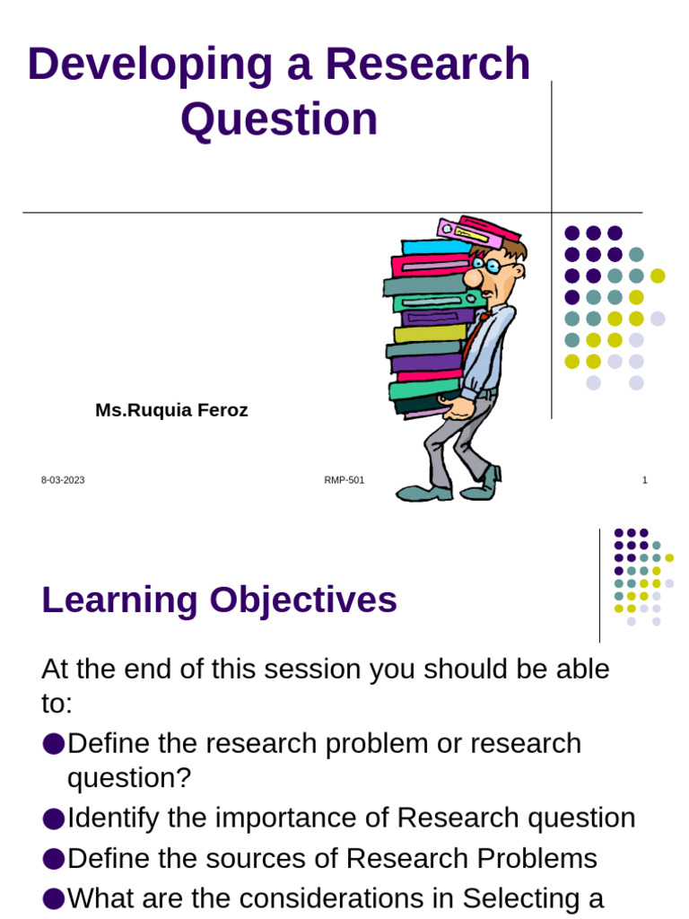 Developing A Research Question | PDF | Data | Cognition