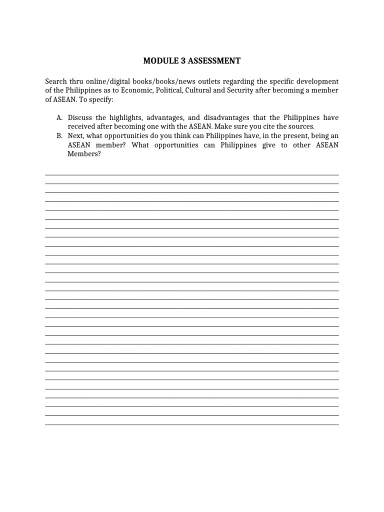 Modules-3-4-Assessments | PDF | Economies