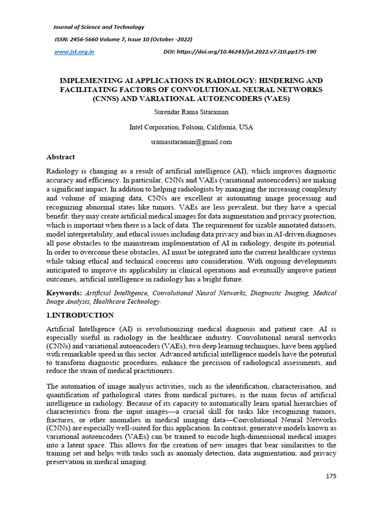 Science Technology and Innovation | PDF | Radiology | Artificial ...