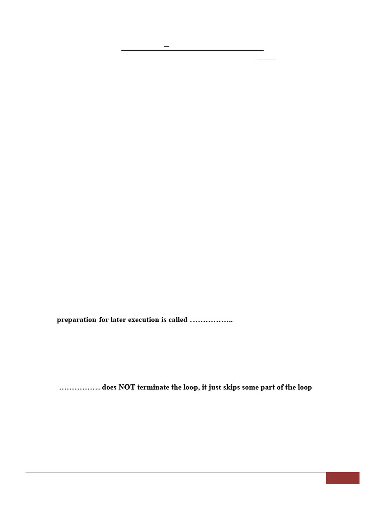 final exam Answer1 (1) | PDF | Control Flow | Programming Paradigms