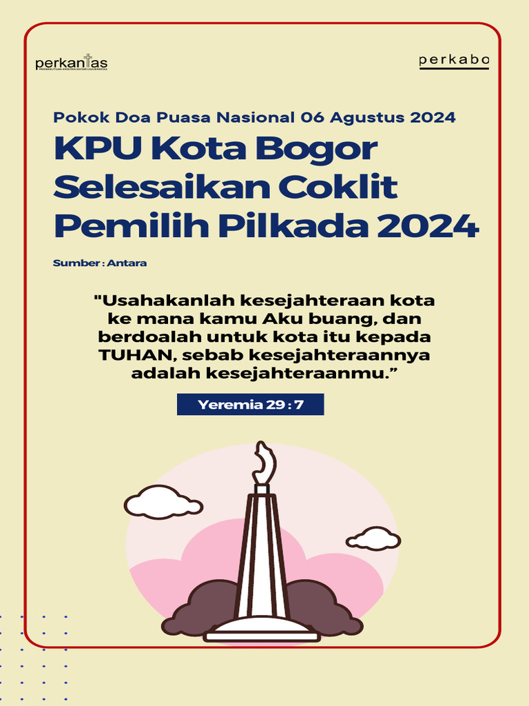 Pokok Doa 06 Agustus 2024 PDF | PDF