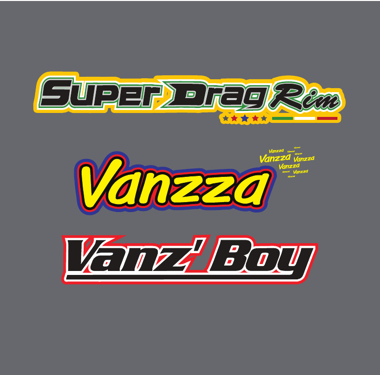 Logo Super Drag Rim + Vanzza + Vanz Boy 源文件 | PDF