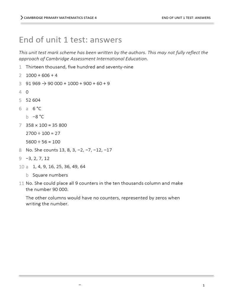 End of Unit Tests Answers | PDF | Polytopes | Geometric Shapes