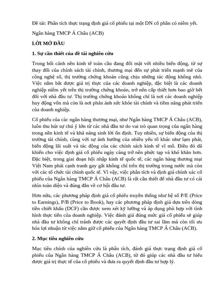 Tiểu luận TTTC nhóm 8 | PDF