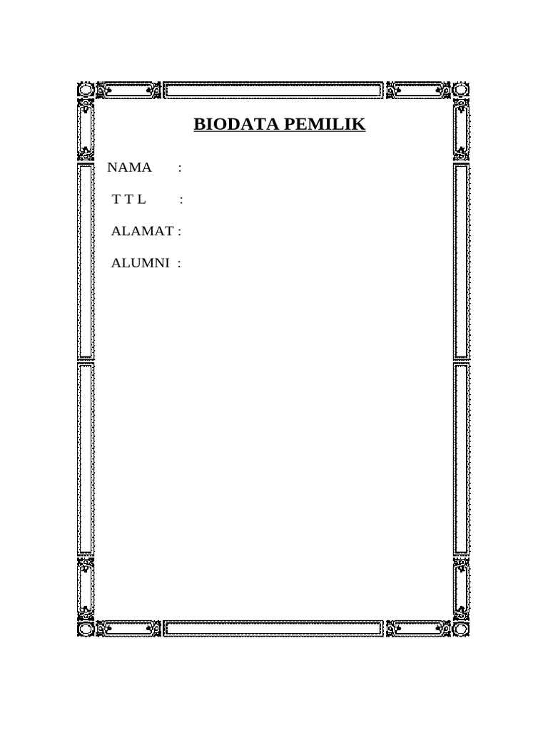 20 Biodata Pemilik HLM 137 | PDF