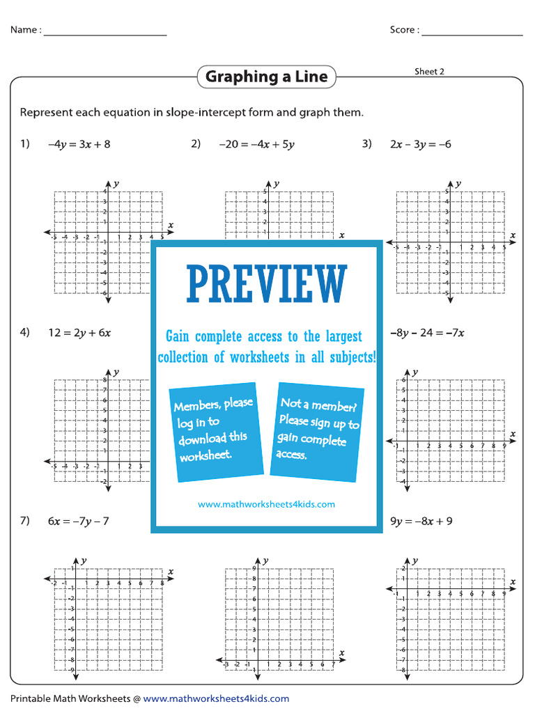 Slope Intercept 2 | PDF