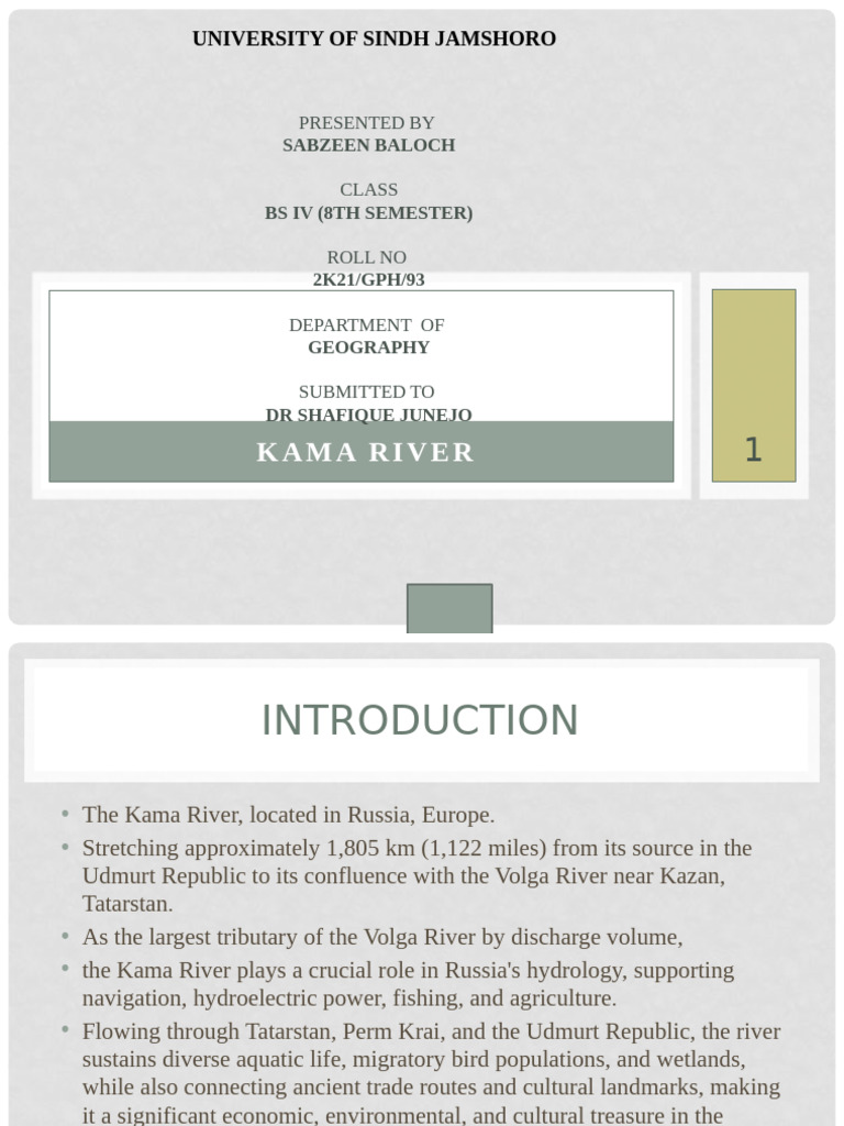KAMA RIVER | PDF | River | Water