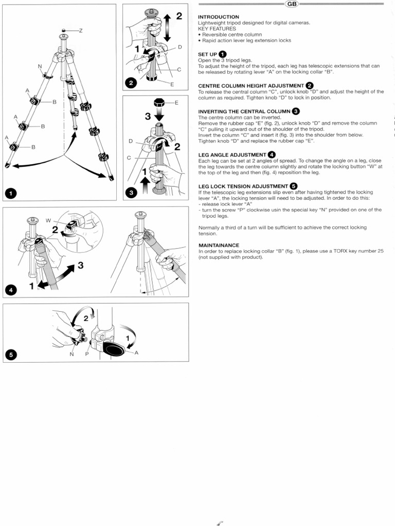 Tripod Instructions | PDF