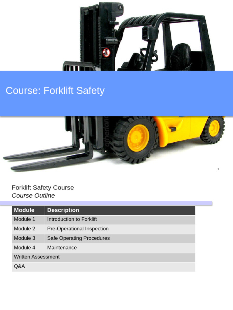GFDGFHGJFJ Forklift Safety Training Slides | PDF | Forklift | Vehicles